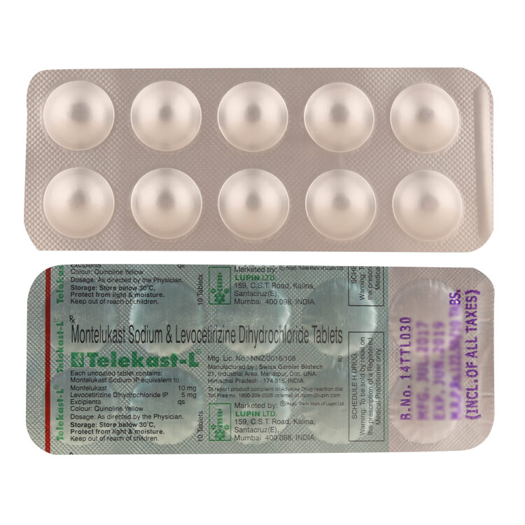 Telekast-L Tablet - Uses, Dosage, Side Effects, Price, Composition | Practo