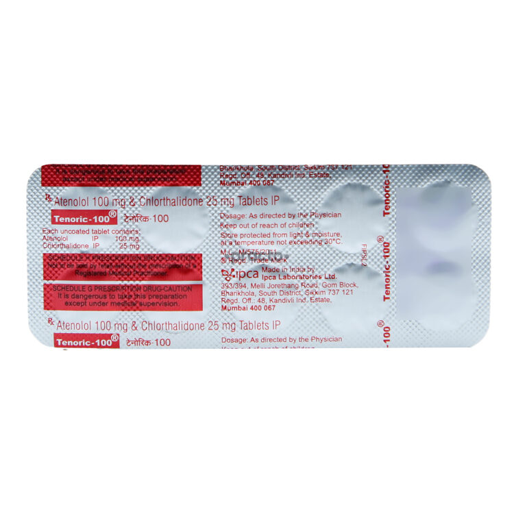 Tenoric-100 Tablet - Uses, Dosage, Side Effects, Price, Composition ...