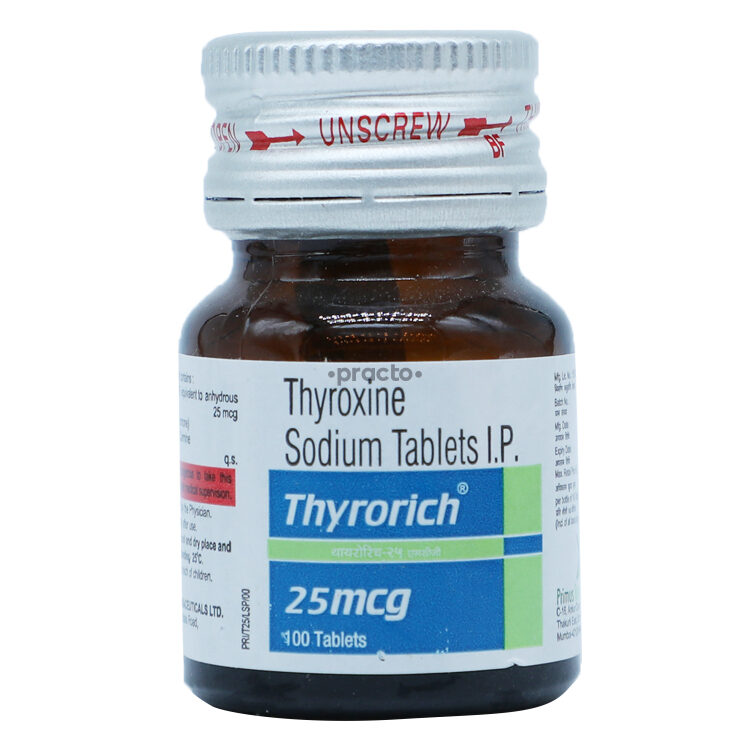 Thyrorich 25 Tablet - Uses, Dosage, Side Effects, Price, Composition ...