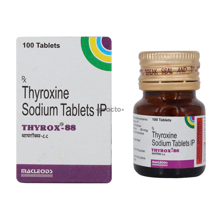 Thyrox 88 mcg Tablet - Uses, Dosage, Side Effects, Price, Composition ...