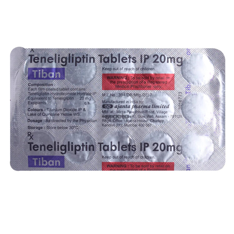 Tiban 20 mg Tablet - Uses, Dosage, Side Effects, Price, Composition ...