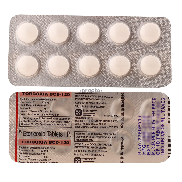 Torcoxia Bcd 120 MG Tablet - Uses, Dosage, Side Effects, Price ...