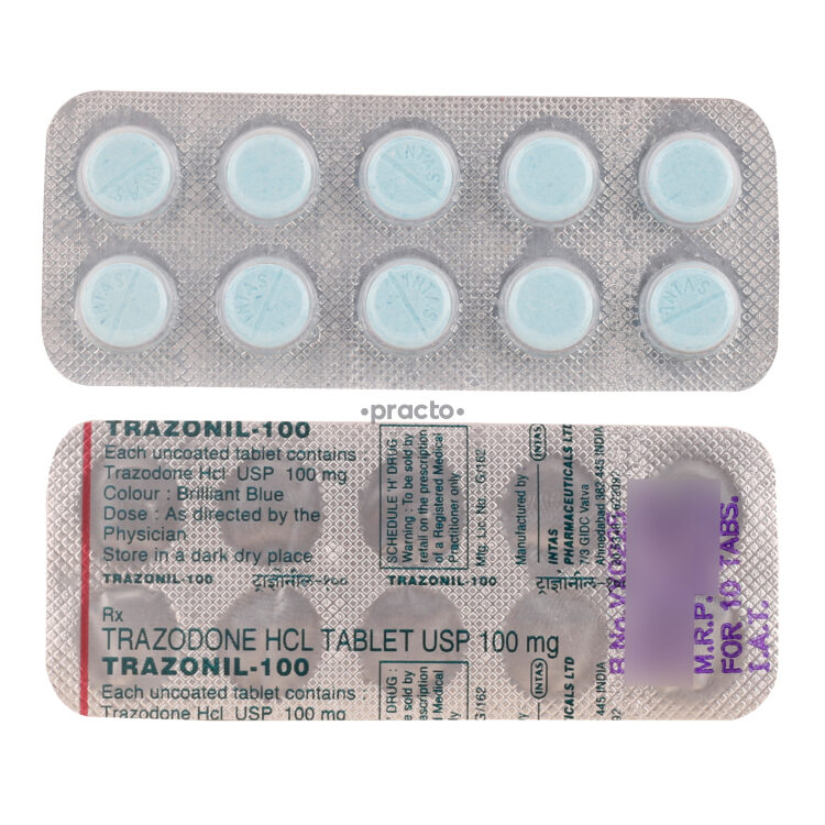 Trazonil 100 mg Tablet - Uses, Dosage, Side Effects, Price, Composition ...