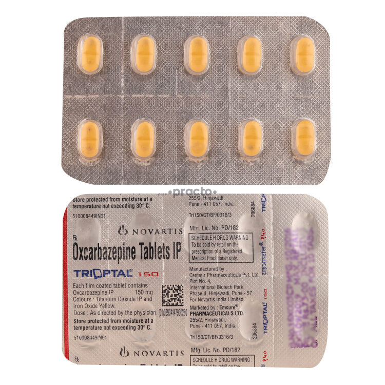 Trioptal 150 MG Tablet - Uses, Dosage, Side Effects, Price, Composition ...