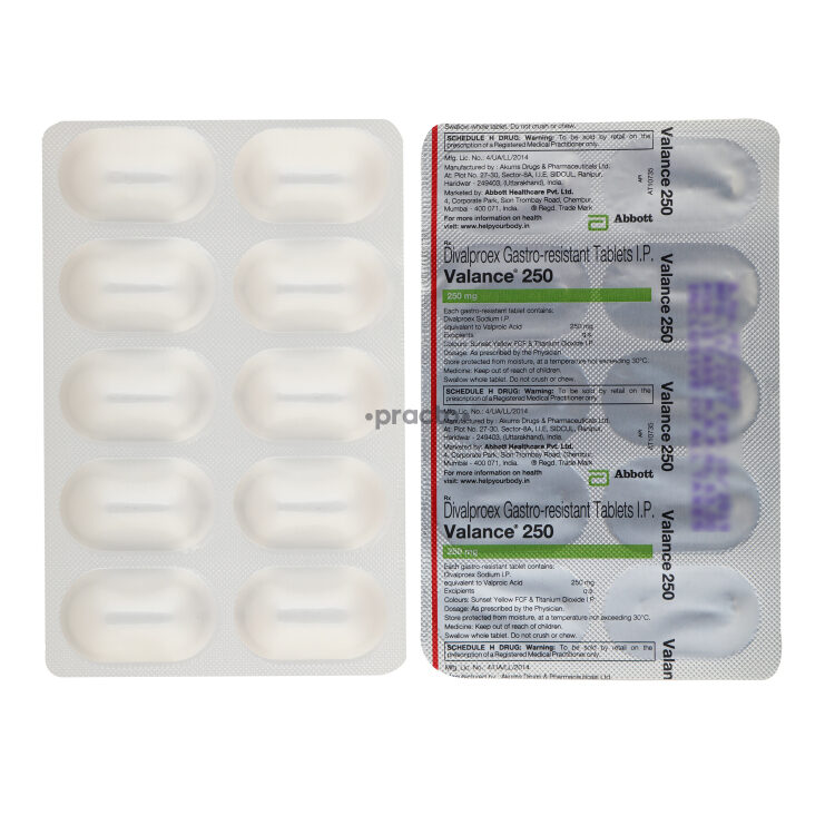 Valance 250 MG Tablet - Uses, Dosage, Side Effects, Price, Composition ...