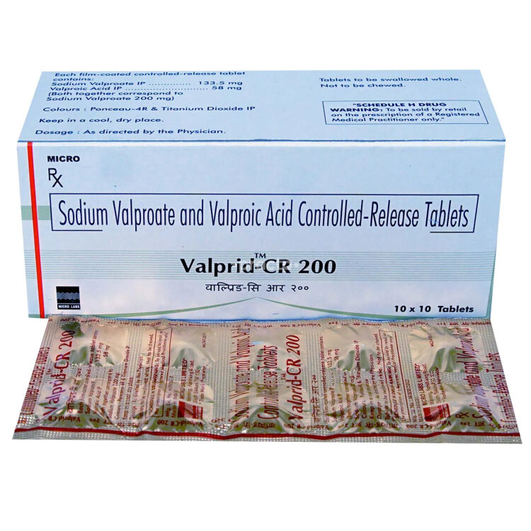 Valprid CR 200 Tablet - Uses, Dosage, Side Effects, Price, Composition ...