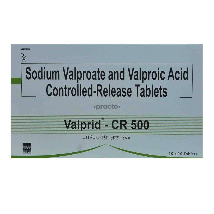 Valprid-CR 500 Tablet - Uses, Dosage, Side Effects, Price, Composition ...
