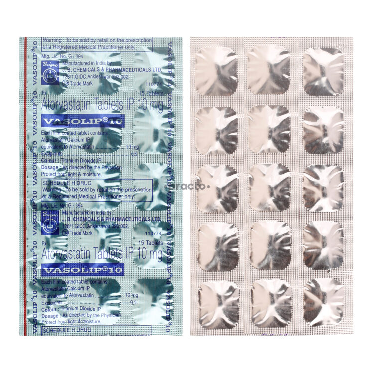 Vasolip 10 MG Tablet - Uses, Dosage, Side Effects, Price, Composition ...