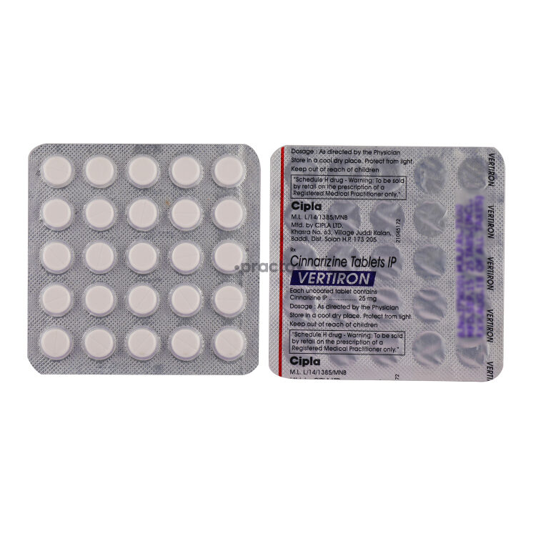 Vertiron 25 MG Tablet - Uses, Dosage, Side Effects, Price, Composition ...