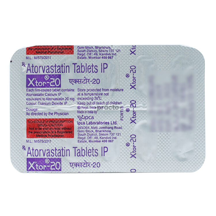 Xtor 20 MG Tablet - Uses, Dosage, Side Effects, Price, Composition | Practo