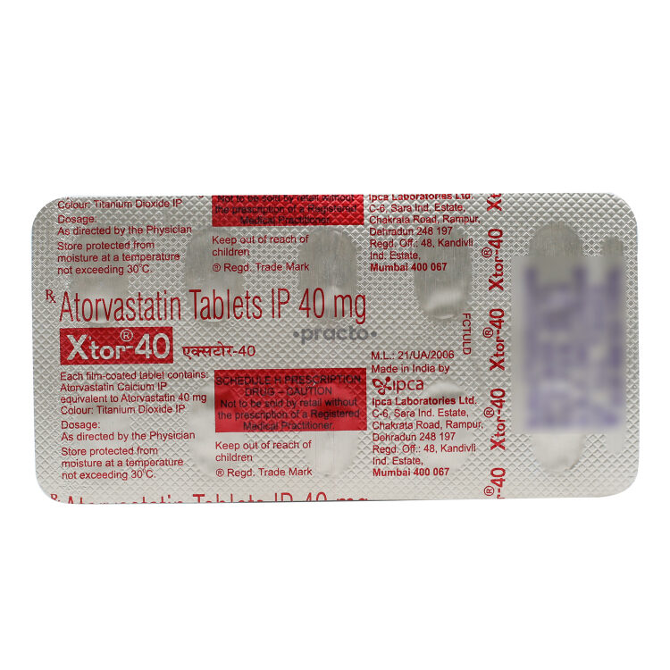 Xtor 40 MG Tablet - Uses, Dosage, Side Effects, Price, Composition | Practo
