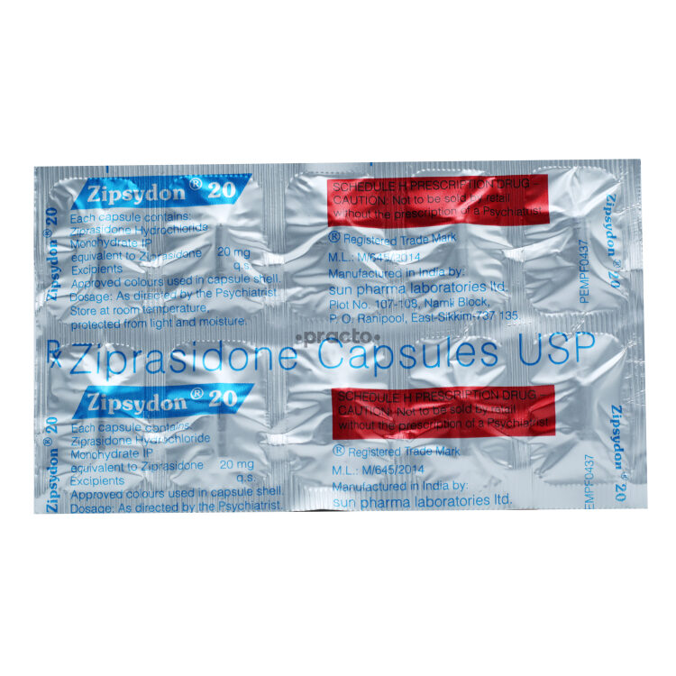 Zipsydon 20 mg Capsule - Uses, Dosage, Side Effects, Price, Composition ...