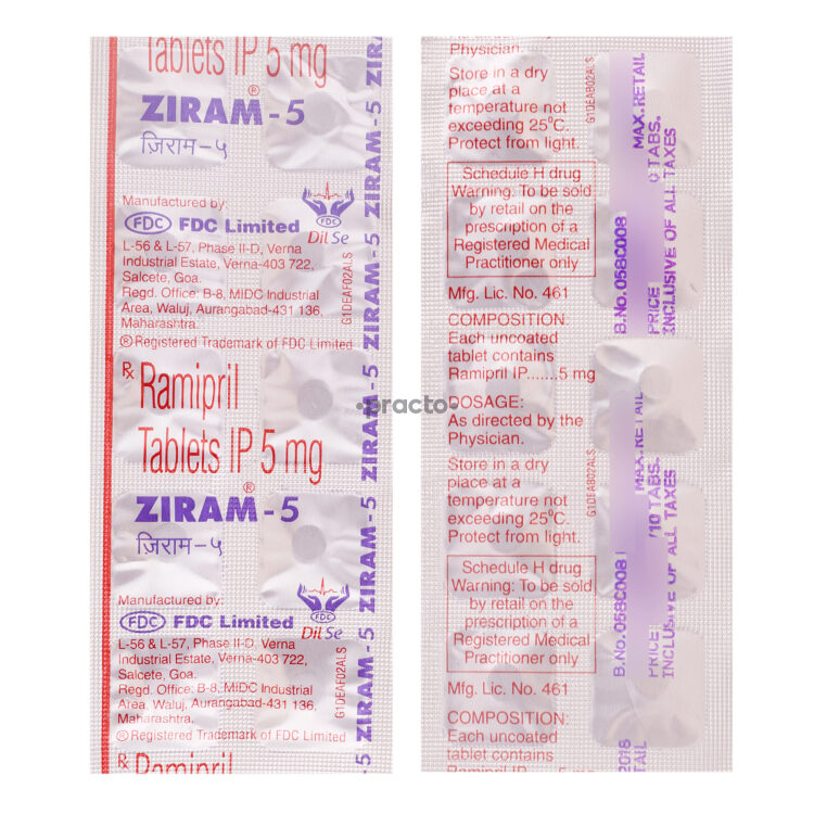 Ziram 5 MG Tablet - Uses, Dosage, Side Effects, Price, Composition | Practo