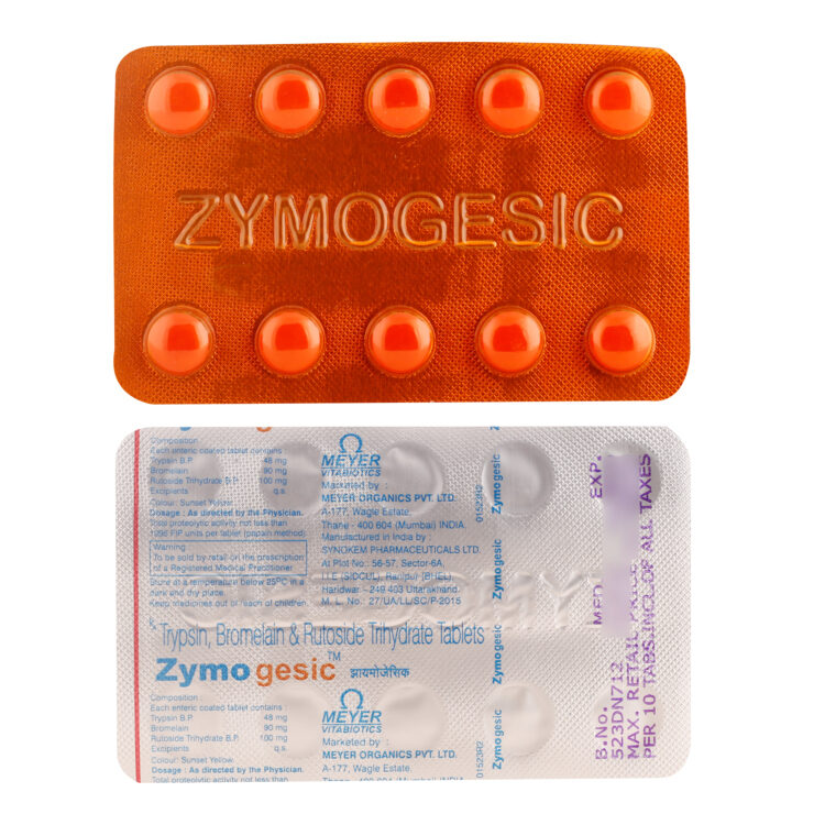 Zymogesic Tablet - Uses, Dosage, Side Effects, Price, Composition | Practo