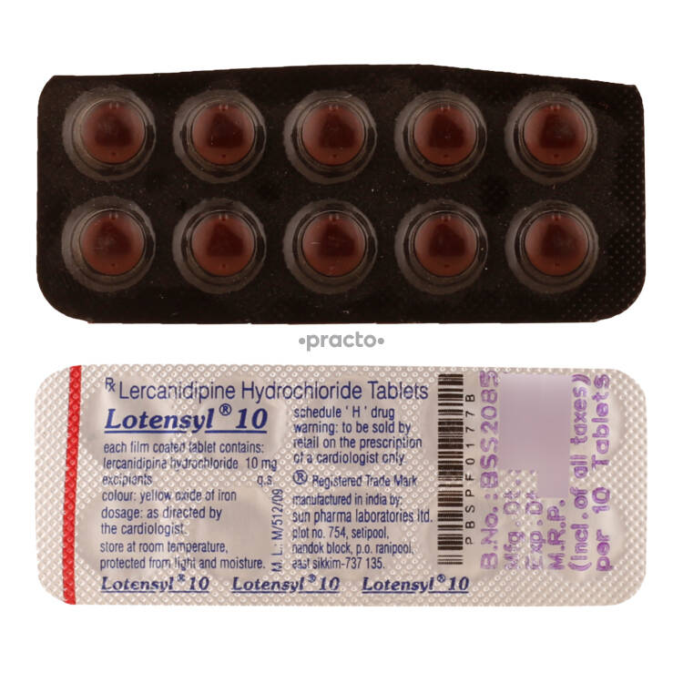 Lotensyl 10 mg Tablet - Uses, Dosage, Side Effects, Price, Composition ...