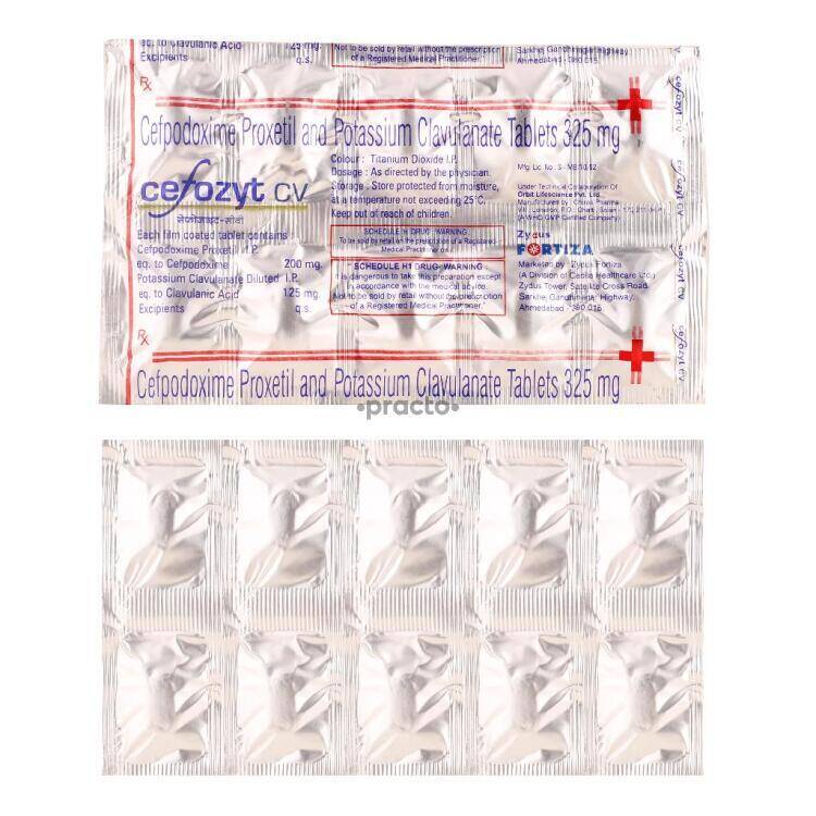Cefozyt CV (200/125 mg) Tablet - Uses, Dosage, Side Effects, Price ...
