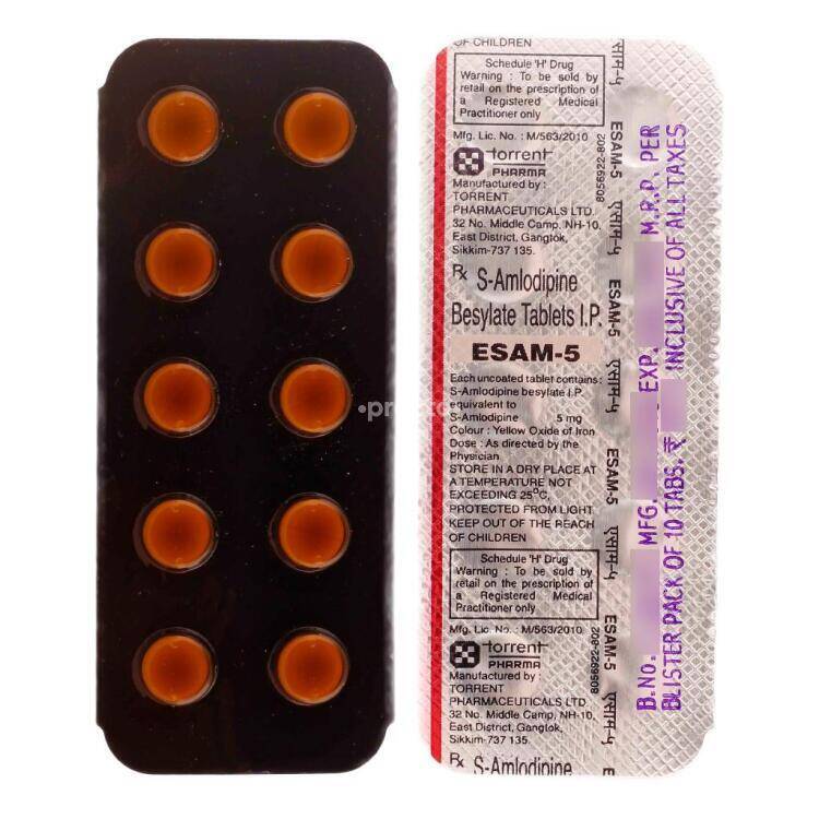 Esam 5 MG Tablet - Uses, Dosage, Side Effects, Price, Composition | Practo