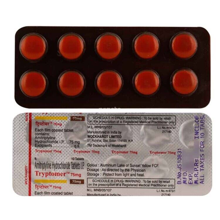 Tryptomer 75 MG Tablet - Uses, Dosage, Side Effects, Price, Composition ...